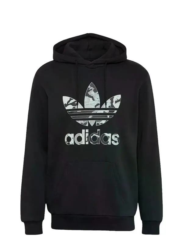 Adidas Camo Logo Hoodie - Black