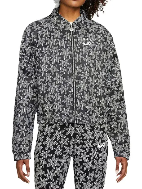 Nike Printed Woven Jacket - Black