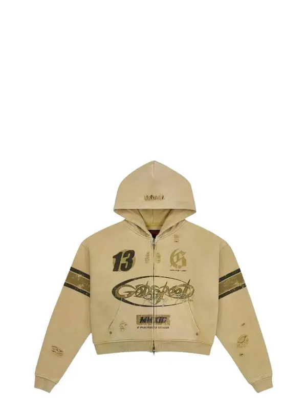 GODSPEED Zip Hooded Sweatshirt - Neutrals