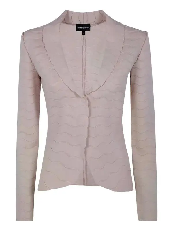 Emporio Armani Dawn Wave Pattern Jacket - Neutrals