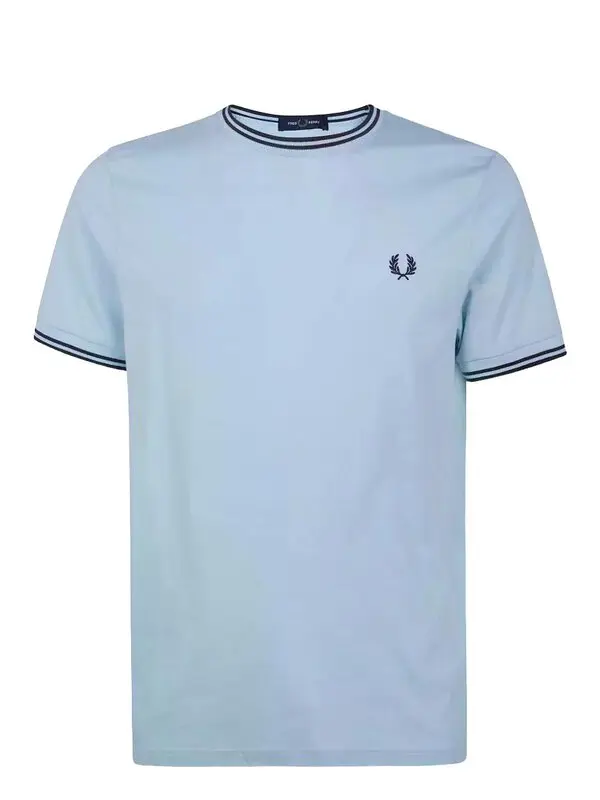 Fred Perry Logo-embroidered T-shirt - Blue