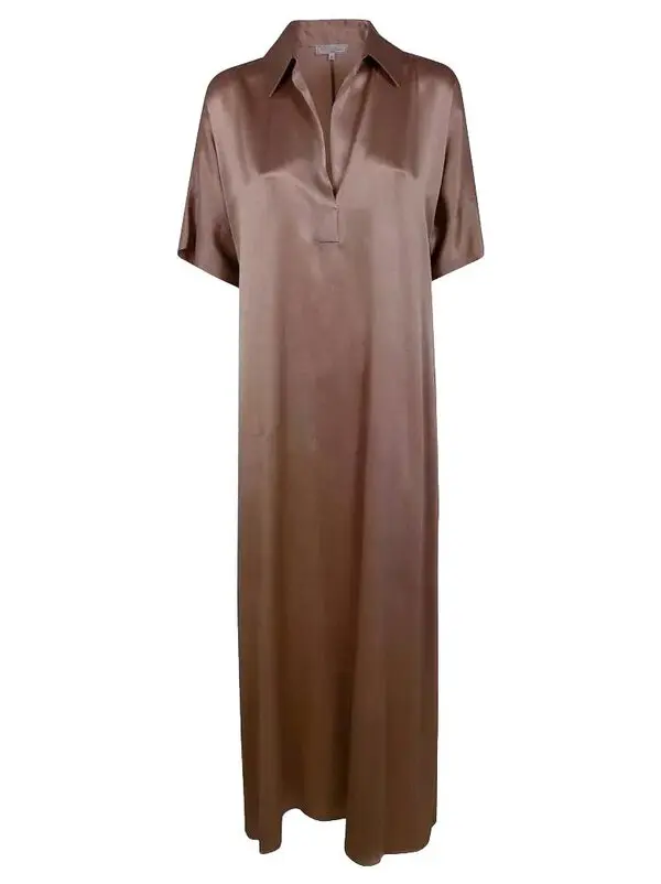 Antonelli Firenze Collared Midi Dress - Brown