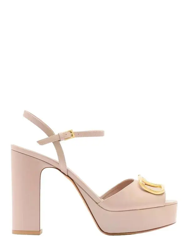 Valentino Garavani Vlogo Signature Platform Sandals - Pink
