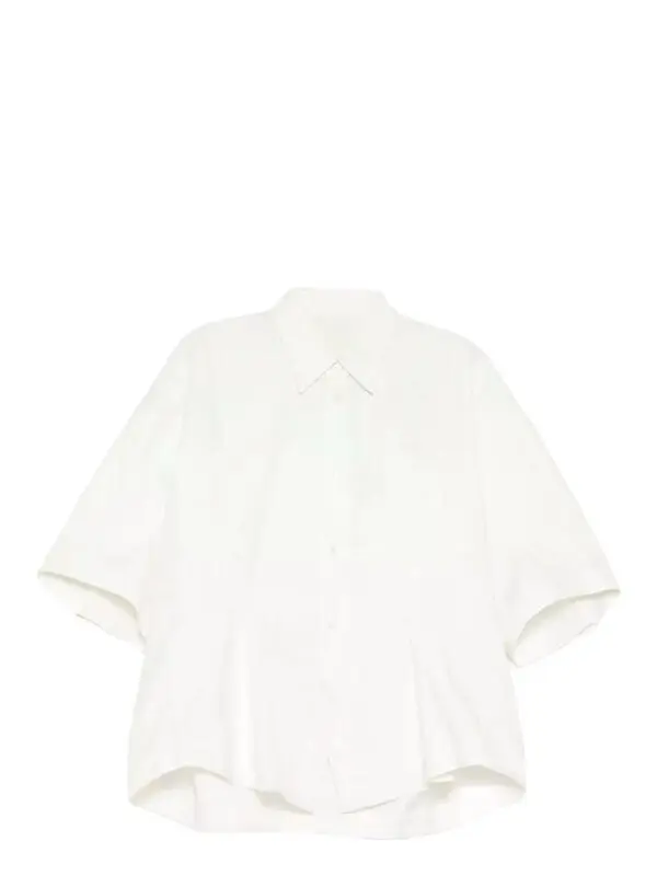 JNBY Pleated Shirt With Chest Pocket - White