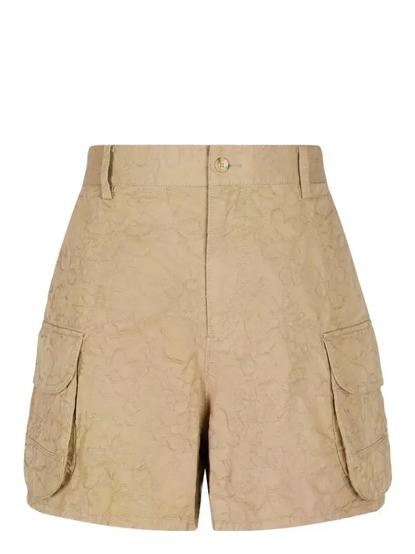 JNBY Floral-embroidered Shorts - Neutrals