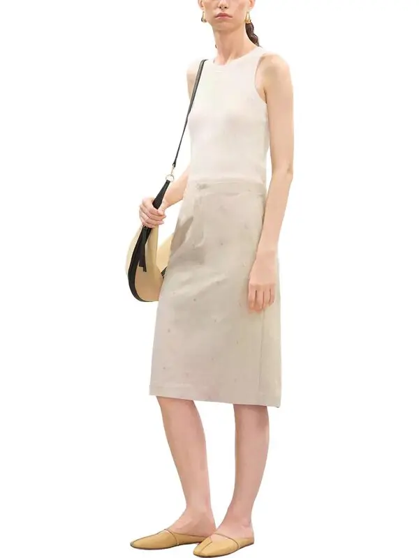 LESS Sequin-embellished A-line Skirt - Neutrals