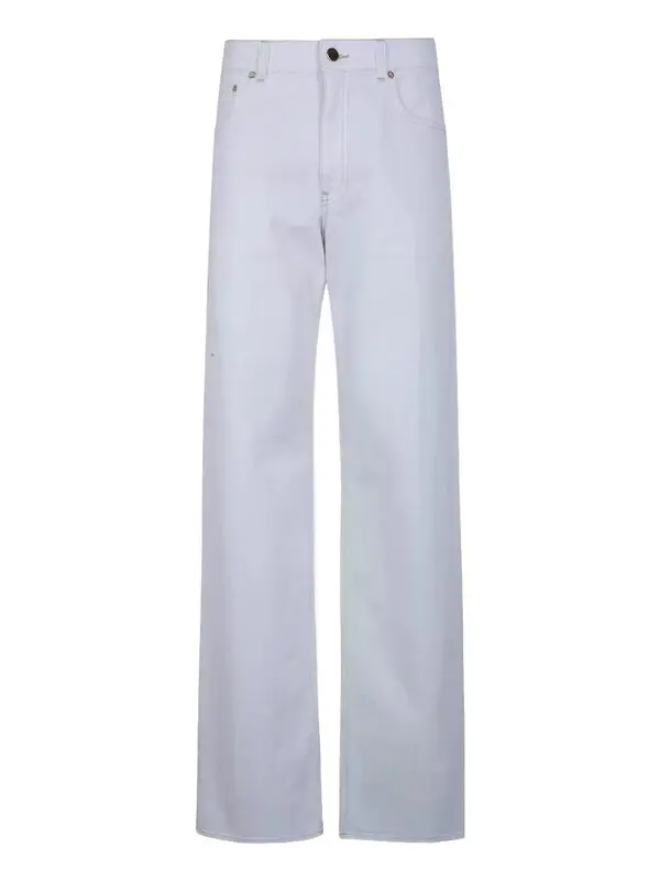 Fabiana Filippi Topstitch Jeans - White