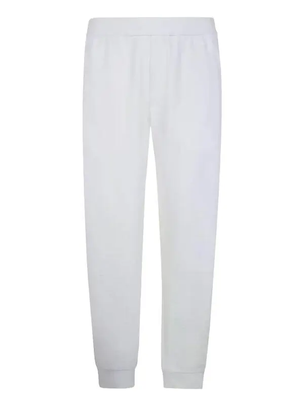 Emporio Armani Elasticated-waistband Track Pants - White