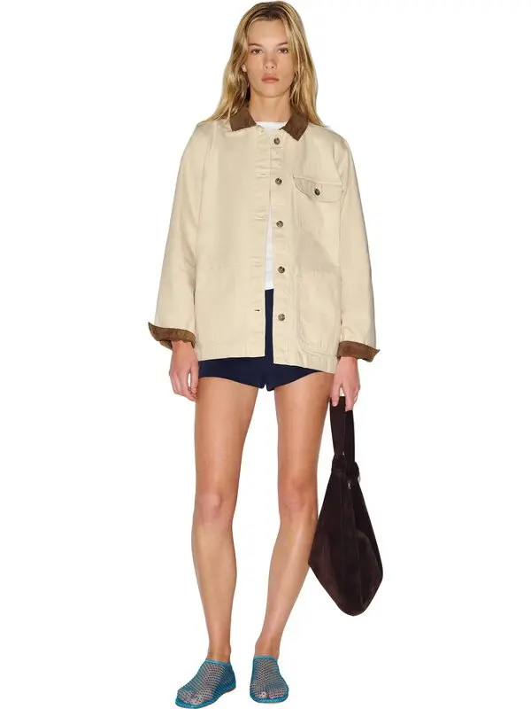 REFORMATION Point Reyes Canvas Coat - Natural