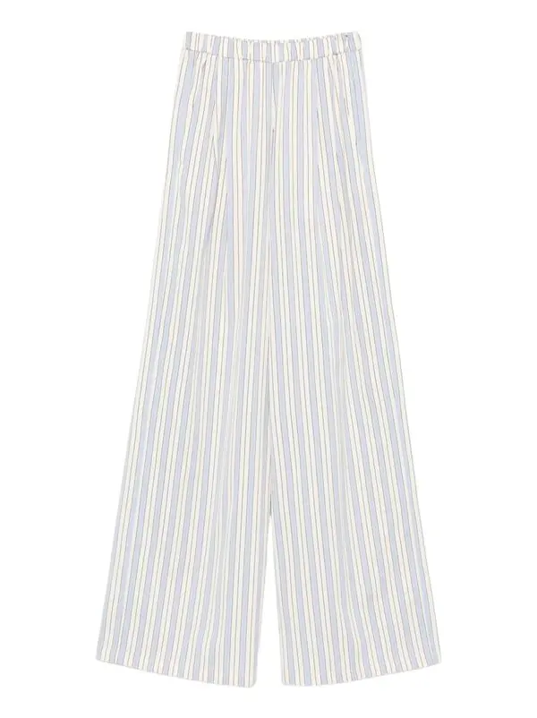 FORTE_FORTE Striped Trousers - Sky Blue