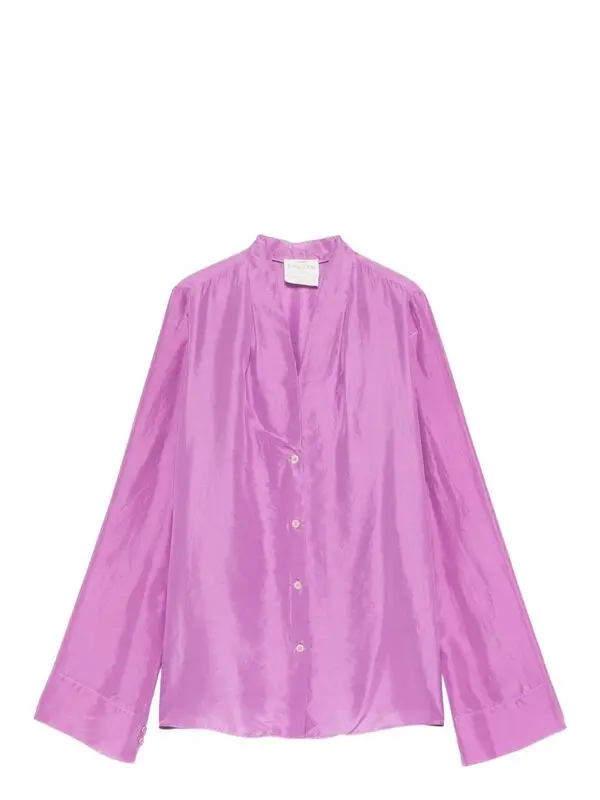 FORTE_FORTE Silk Shirt - Purple