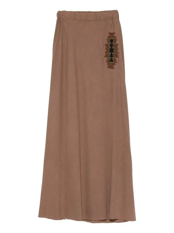 BAZAR DE LUXE Long Skirt - Brown