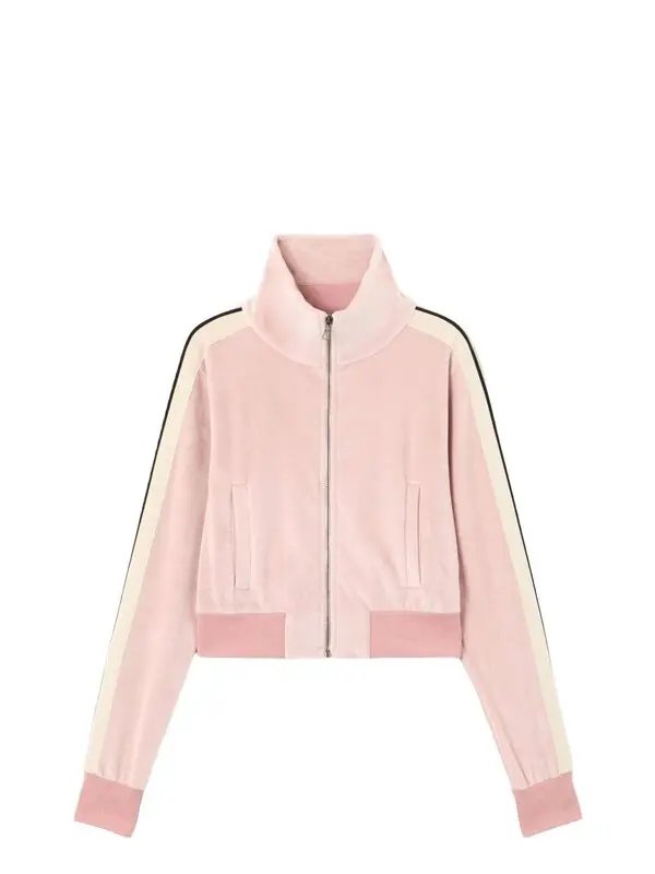 Palm Angels Chenille Track Top - Pink