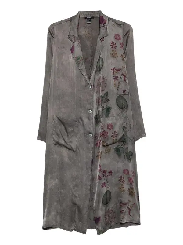 Avant Toi Silk-nylon Dust Coat - Grey