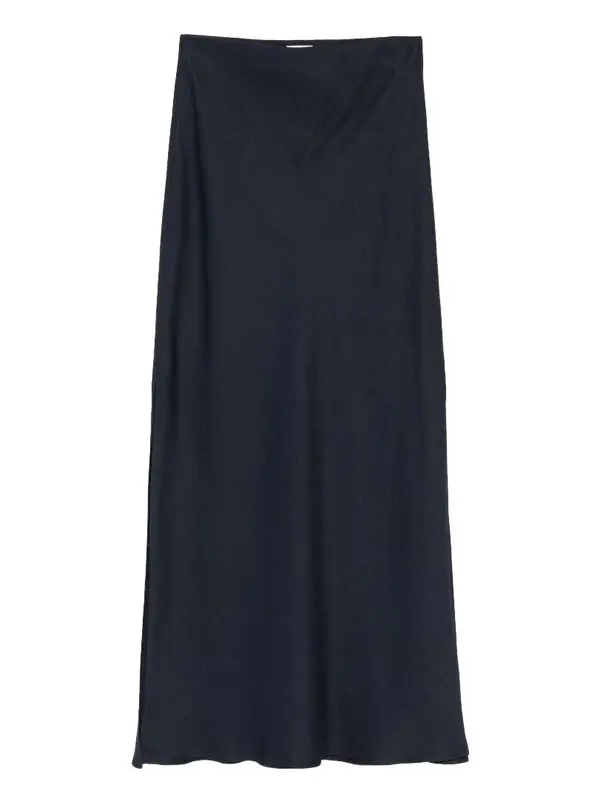 Brunello Cucinelli Line Blend Long Skirt - Blue