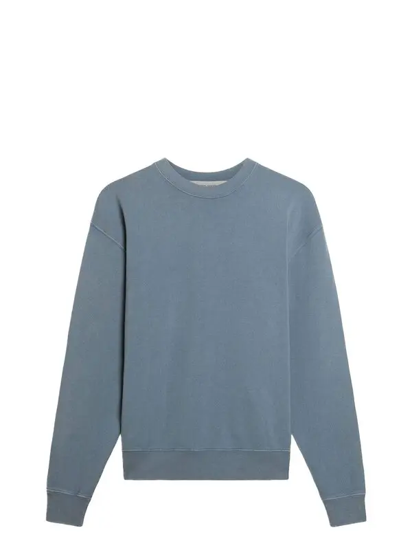GOLDEN GOOSE Cotton Crewneck Sweatshirt - Sky Blue