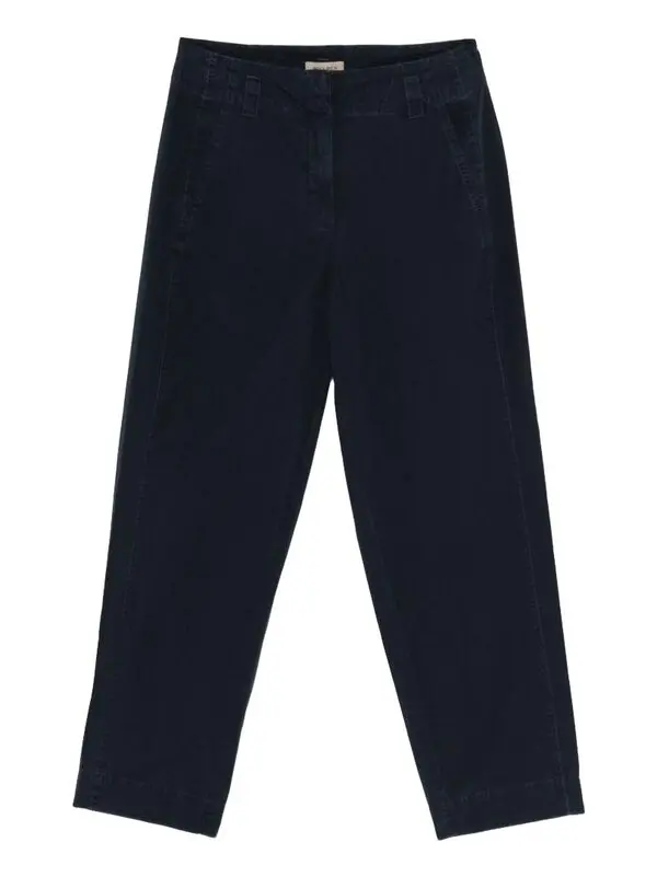 Woolrich Cotton Carrot Trousers - Blue
