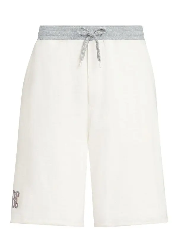 Brunello Cucinelli Cotton And Linen Blend Shorts - White
