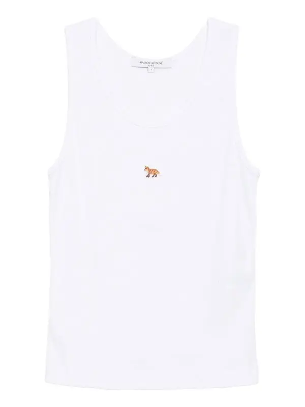 Maison Kitsuné Baby Fox Cotton Tank Top - White
