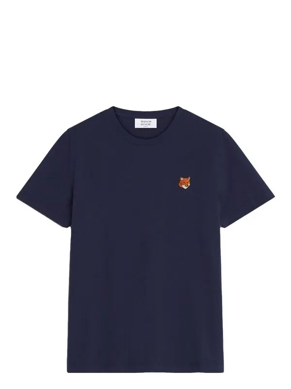 Maison Kitsuné Fox Head Cotton T-shirt - Blue
