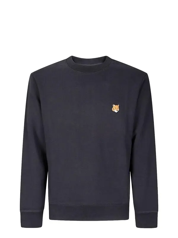 Maison Kitsuné Fox Head Cotton Sweatshirt - Black