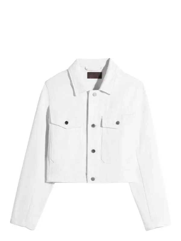 LEMAIRE Cotton Cropped Denim Jacket - White
