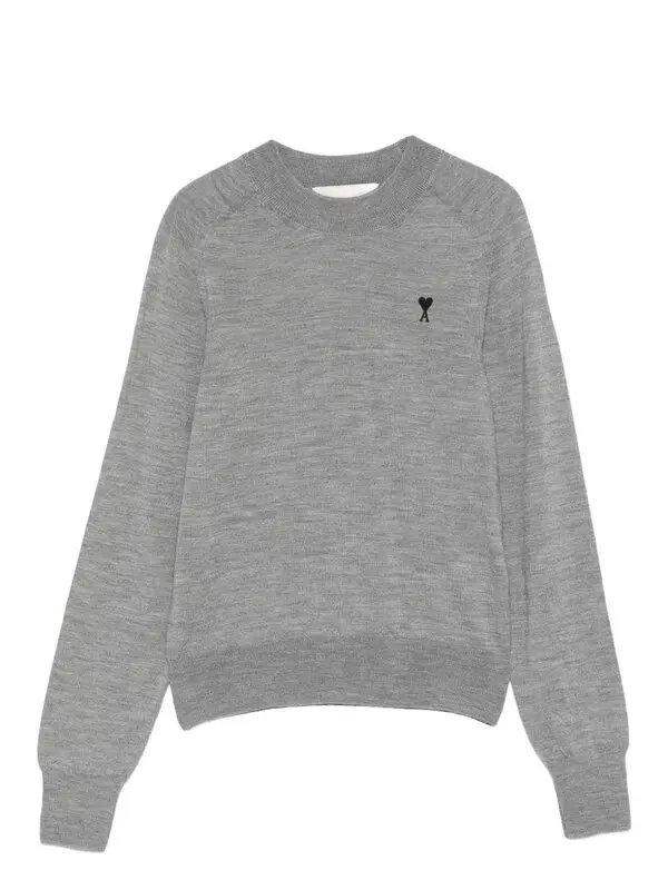 Ami De Coeur Wool Sweater - Grey