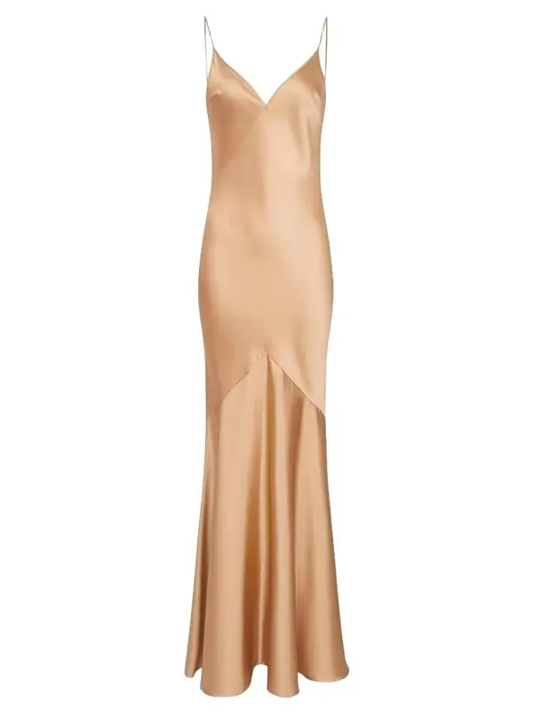 Elisabetta Franchi Long Dress - Gold