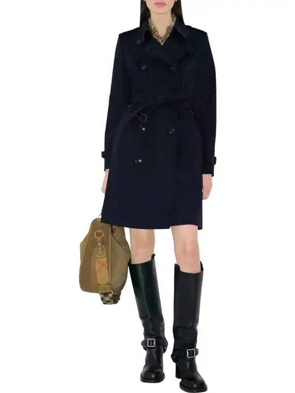 Burberry The Chelsea Heritage Mid-length Trench Coat - Blue