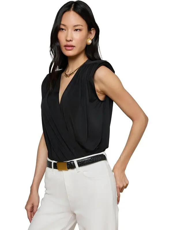 L'Agence Akari Bodysuit - Black