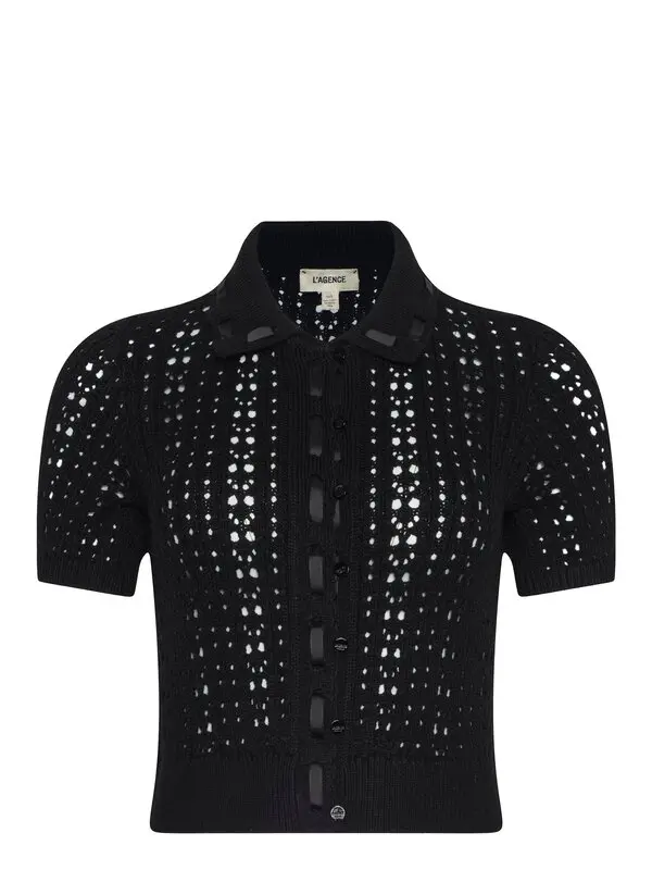 L'Agence Ninette Knit Top - Black