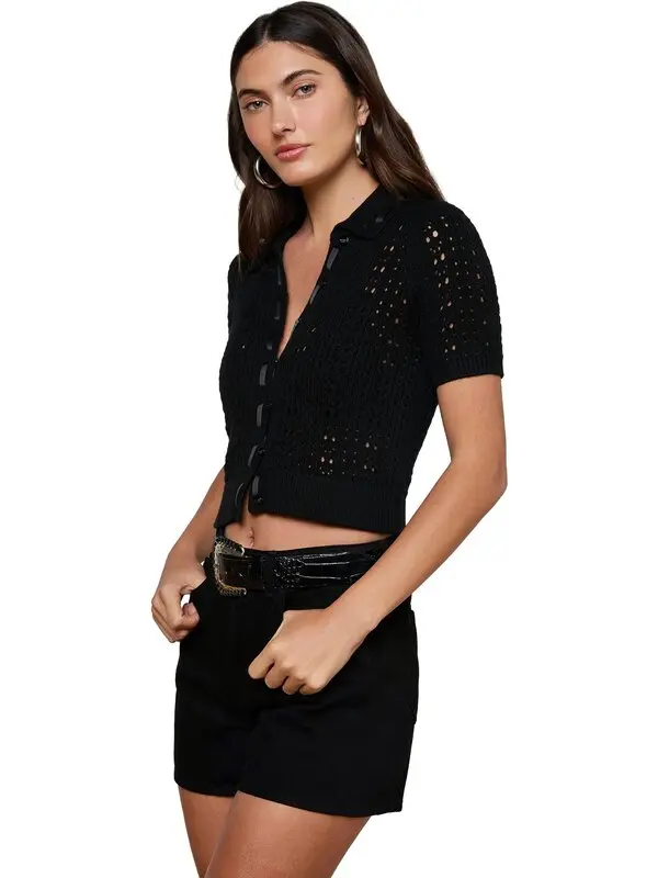 L'Agence Ninette Knit Top - Black