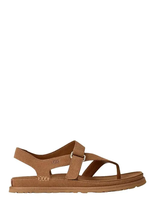 UGG Goldengaze Toe Post Sandals - Tan