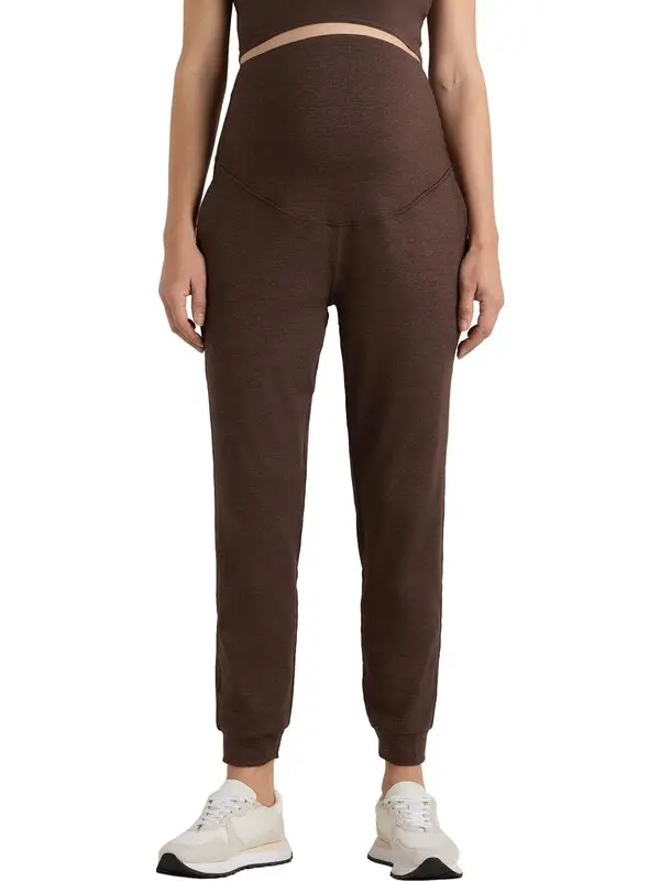 Quince Ultra-soft Maternity Joggers - Heather Espresso