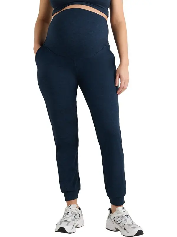 Quince Ultra-soft Maternity Joggers - Heather Navy