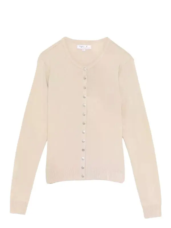 AGNÈS B. Swing Cardigan - Neutrals