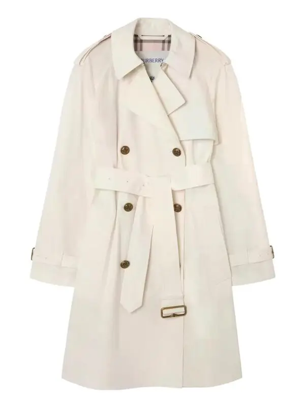 Burberry Mid-length Cotton Belgravia Trench Coat - Neutrals