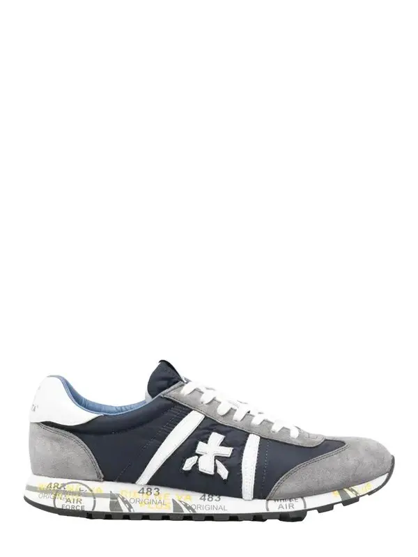 Premiata Lucy Cotton Twill And Nylon Sneakers - Blue