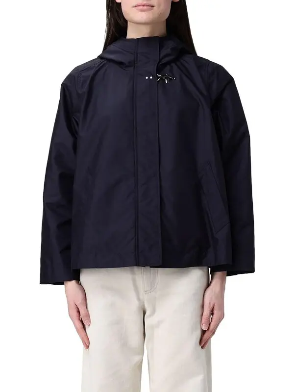 FAY Hooded Parka In Technical Poplin - Blue