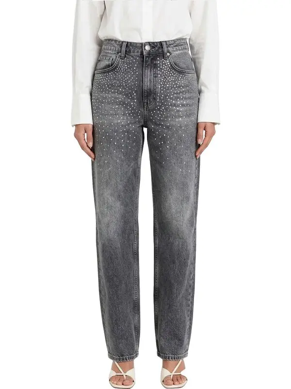 TWINSET Straight Leg Jeans - Grey