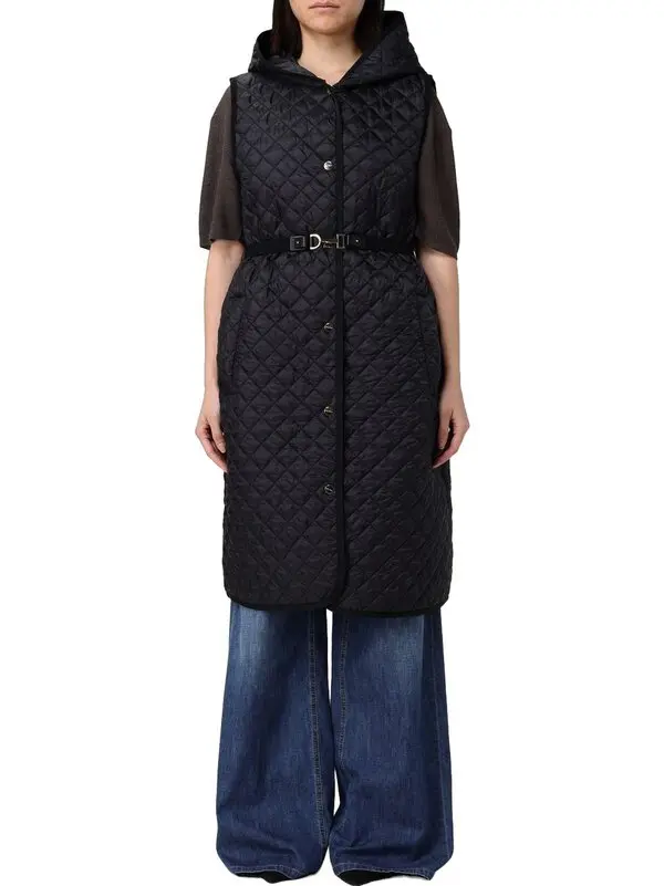 Max Mara Camille Quilted Nylon Vest - Black