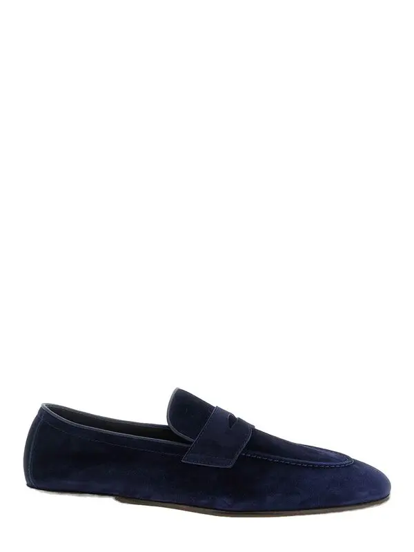 Brunello Cucinelli Suede Loafers - Blue
