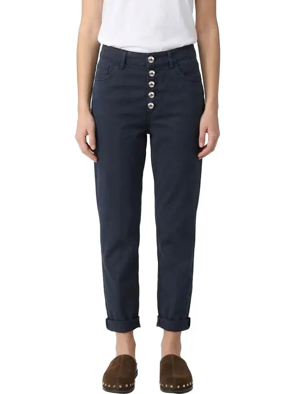 DONDUP Koons Cropped Fit Denim Jeans - Blue
