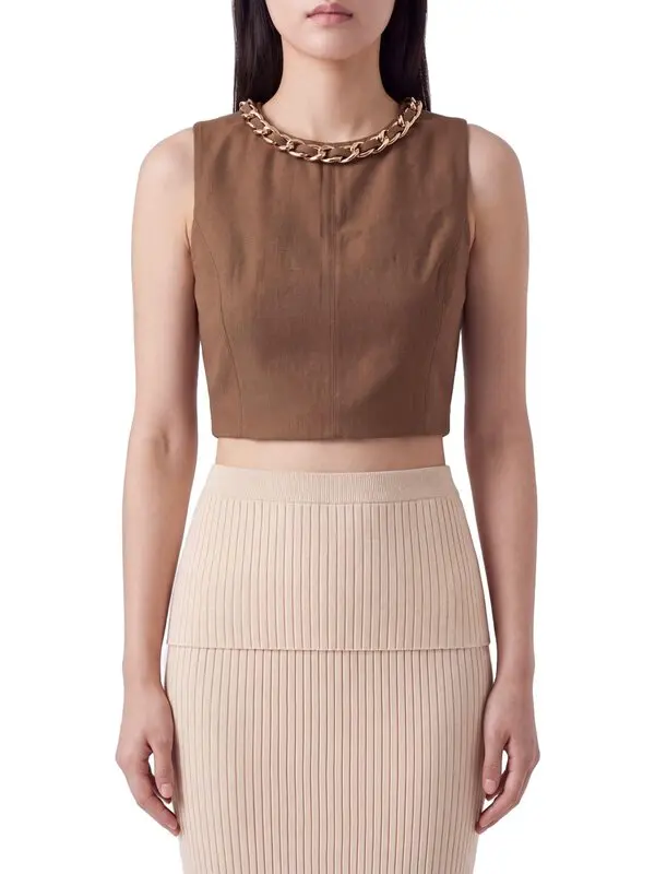 Elisabetta Franchi Top - Brown