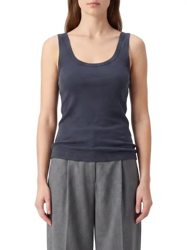 Brunello Cucinelli Ribbed Tank Top - Blue