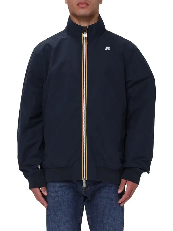 K-WAY Arsene Reversible Cotton Bomber Jacket - Blue 1