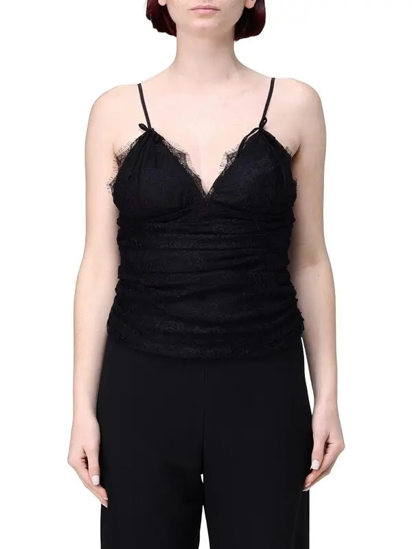 Pinko Lace Camisole Top - Black