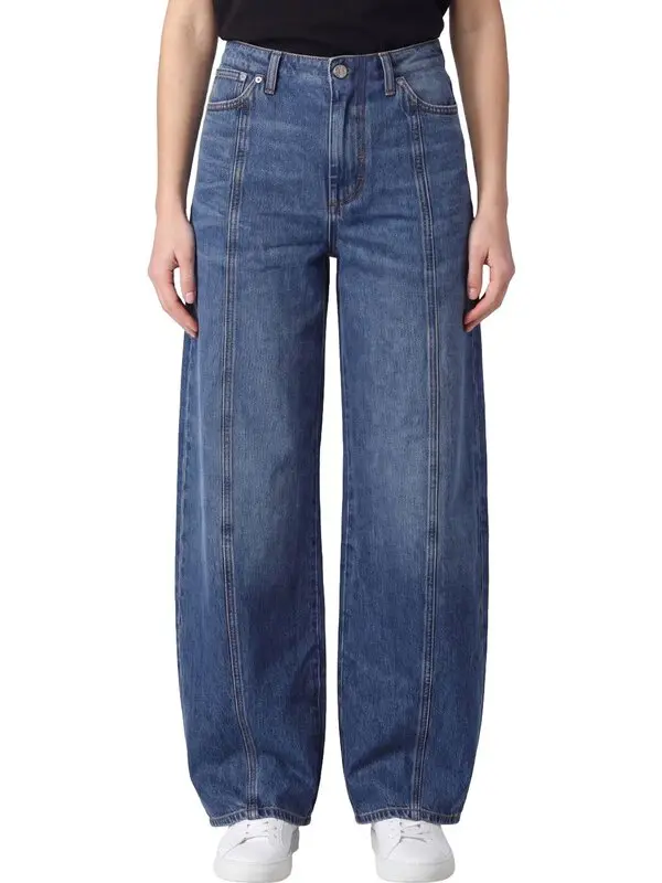 Sportmax Dora Palazzo Cotton Jeans - Denim