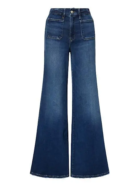 Good American Palazzo Stretch-denim Jeans - Indigo511