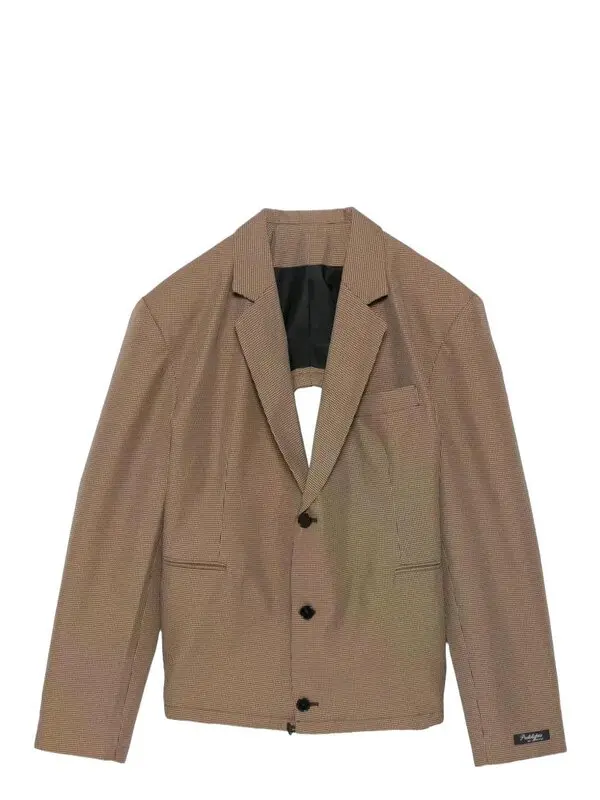 PROTOTYPES Open Back Blazer - Neutrals